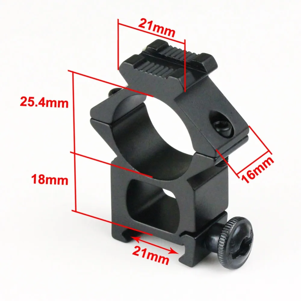 2 x High Profile 20mm Weaver Picatinny Rifle Scope Mounts 25.4mm 1 ...