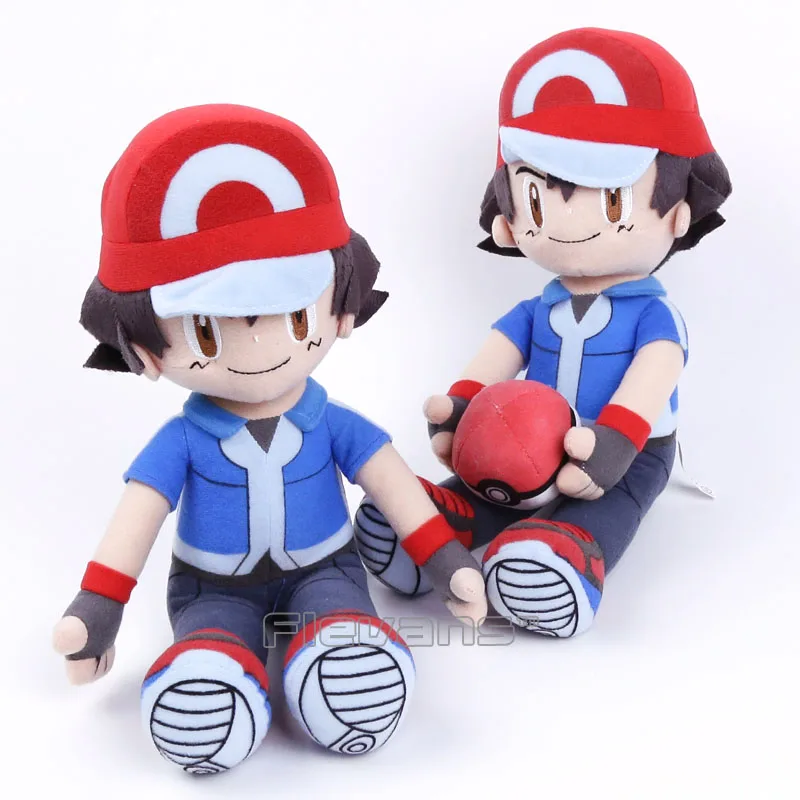 Anime Ash Ketchum Plush Toys Soft Stuffed Dolls 2 Styles 22cm-in Movies ...