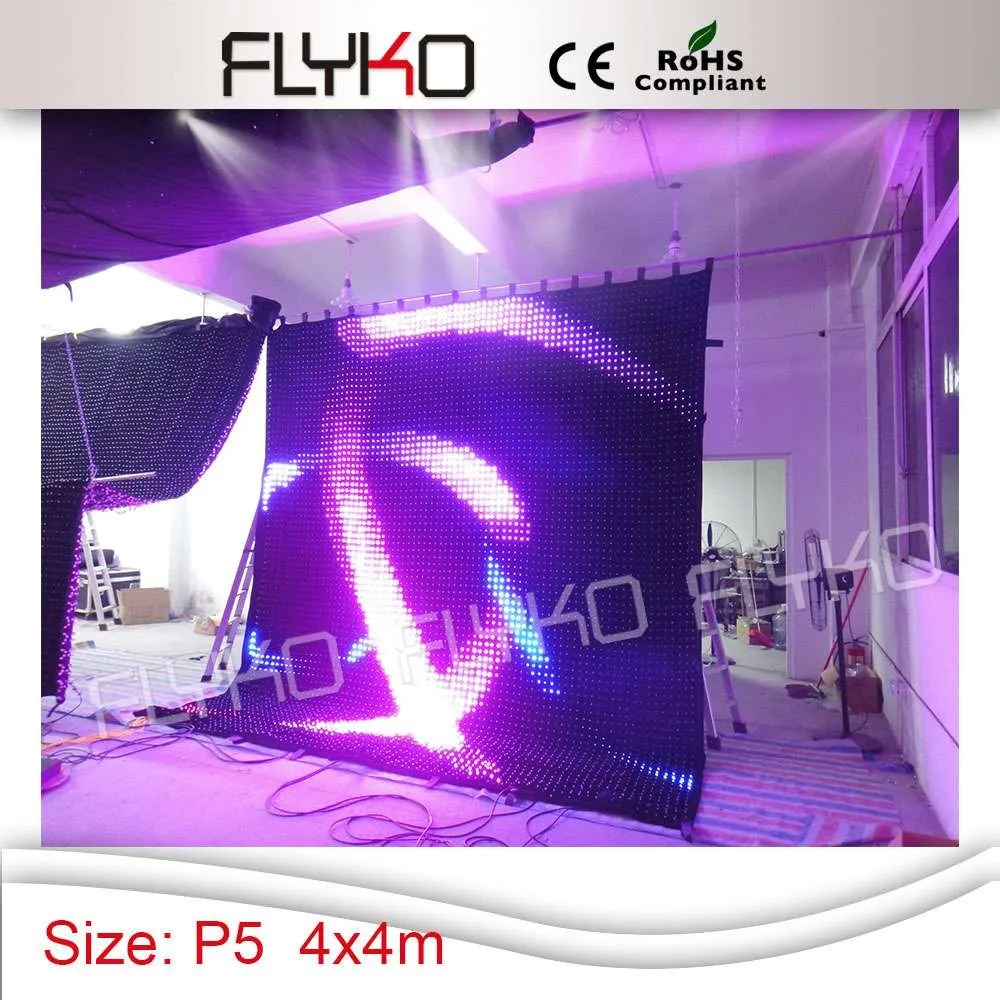 Free shipping new technology P5 4x4m stage backdrop led video wall|led ...