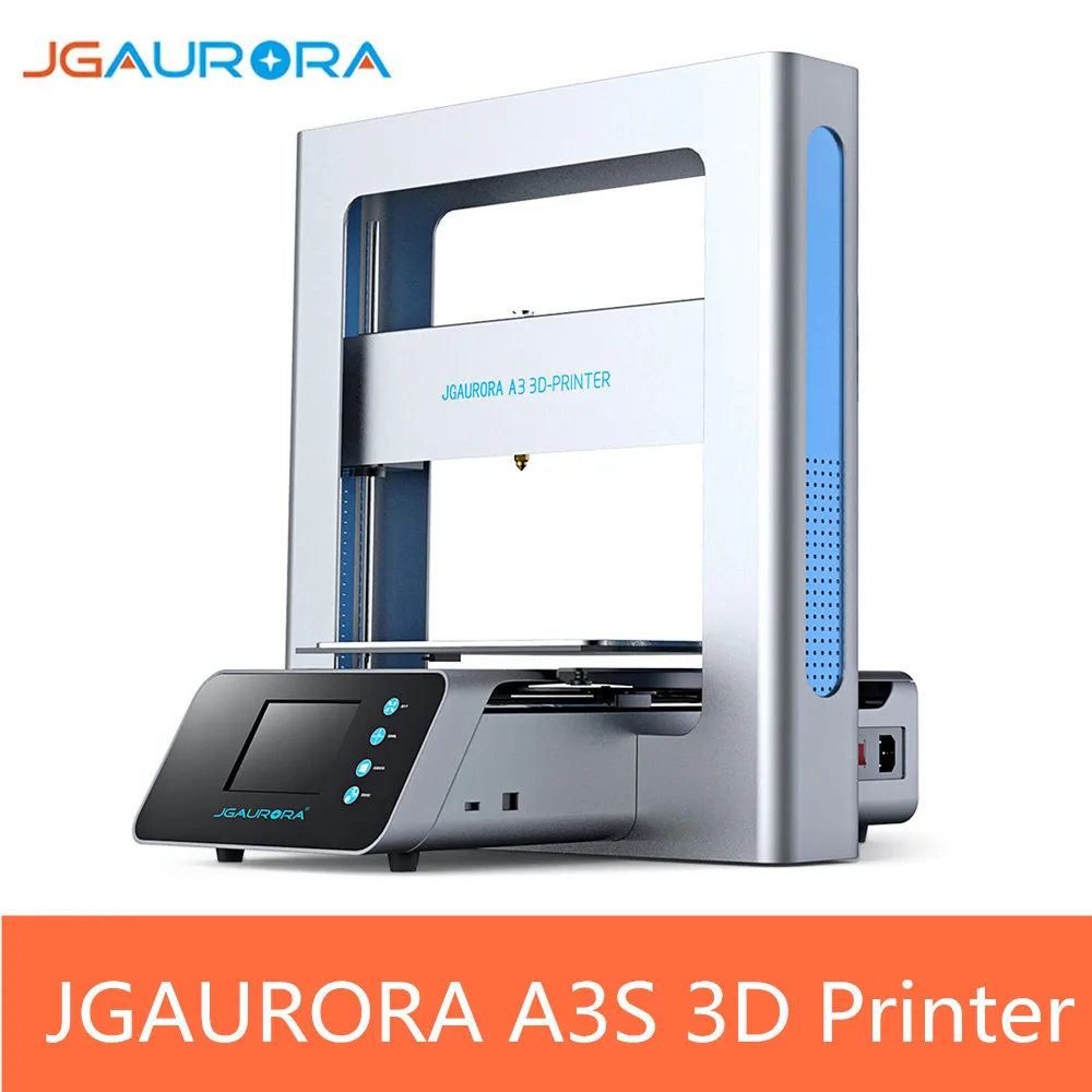 JGAURORA A3S Portable 3D Printer Full Metal LCD Display Control DIY 3D ...