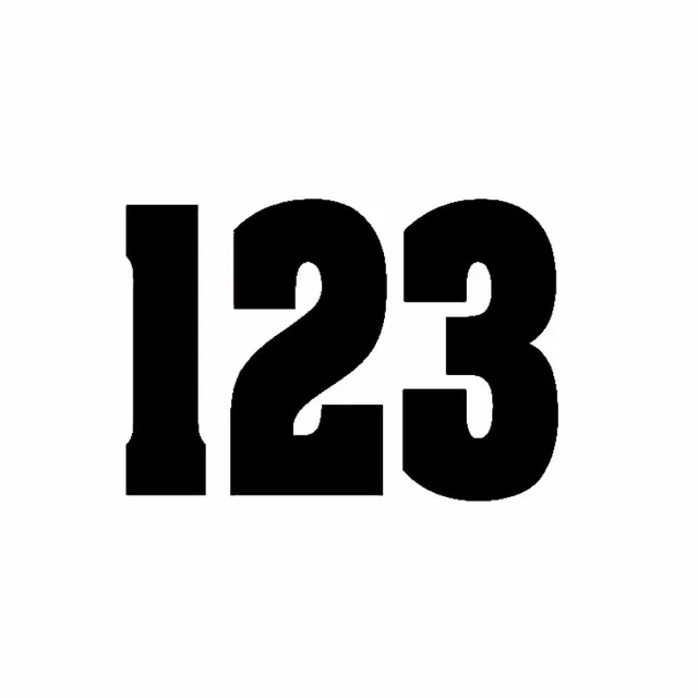 Aliexpress.com : Buy YJZT 14CM*9.7CM Fashion Fun Number 123 Vinyl ...