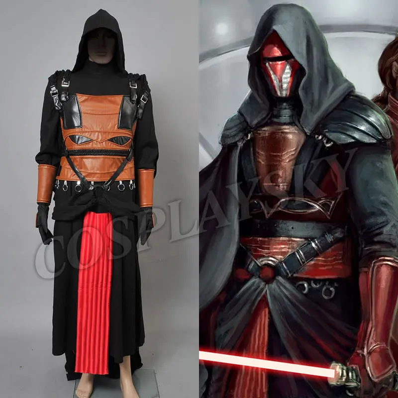 Aliexpress.com : Buy Star Wars Darth Revan Black Cape Cloak Cosplay ...
