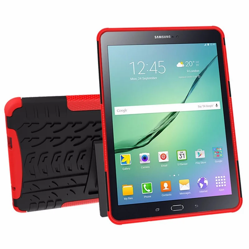 Funda para tableta Samsung Galaxy Tab S2 T810 T815, carcasa resistente de silicona dura a prueba ...