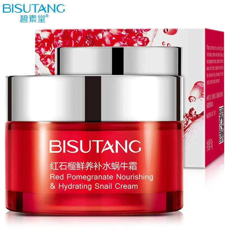 Aliexpress.com : Buy BISUTANG Red Pomegranate Snail Essence Face Cream ...