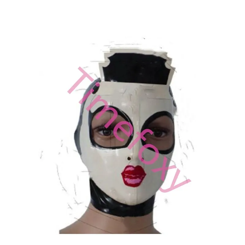 Newly Latex Hood Mask Custom Rubber Mask with Zip on Back for Party ...