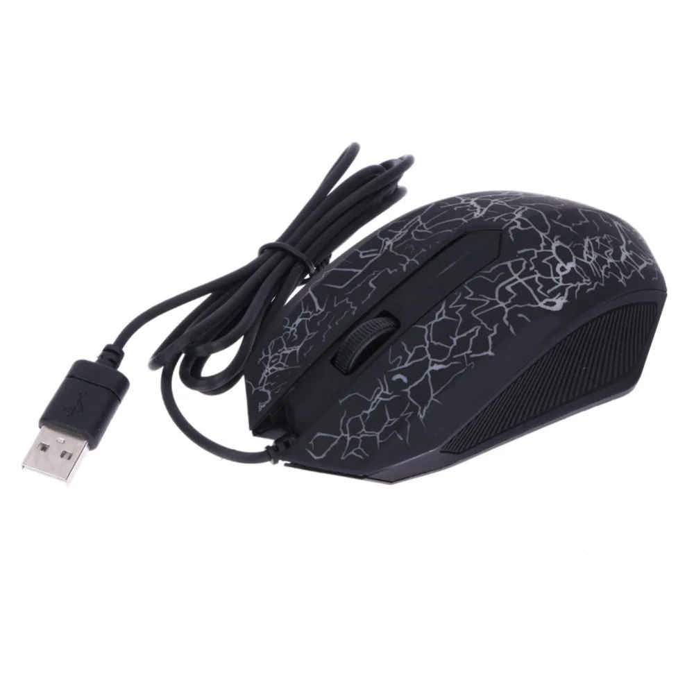 Buy Online USB Wired Mouse 2400DPI 3 Buttons Optical Gaming Game Mouse 7 Colors LED for PC ...