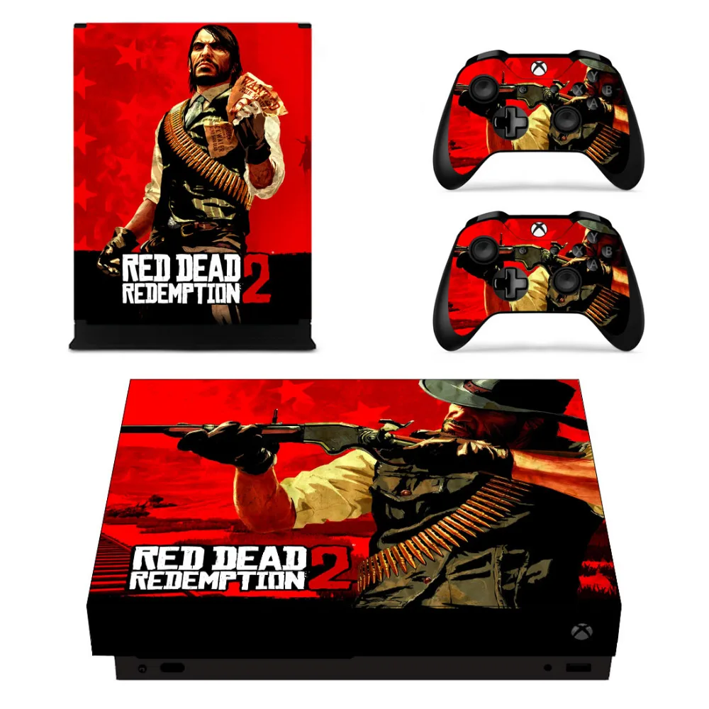 Red Dead Redemption 2 Skin Sticker for Microsoft Xbox One X ...