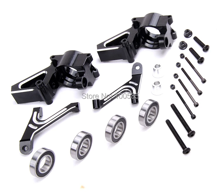 1/5 Baja Alloy Front Knuckle arm bearing set Black 1/5 scale HPI KM RV ...