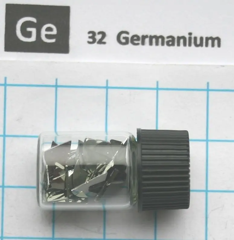 Germanium metal element 32 Ge sample crystal 5 gram 99,999%-in Magnetic ...