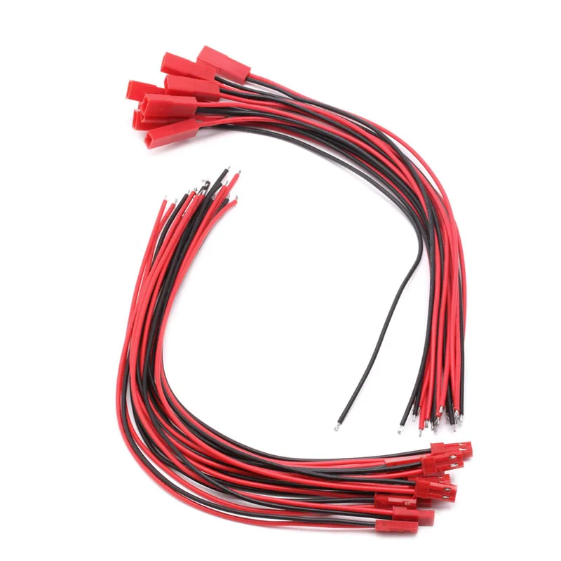 10 Pairs 200mm Connector JST Plug Line Cable Male+Female For RC BEC ...