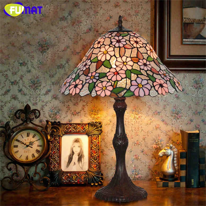 FUMAT Stained Glass Lamp European Style High Quality Elegance ART Decor ...