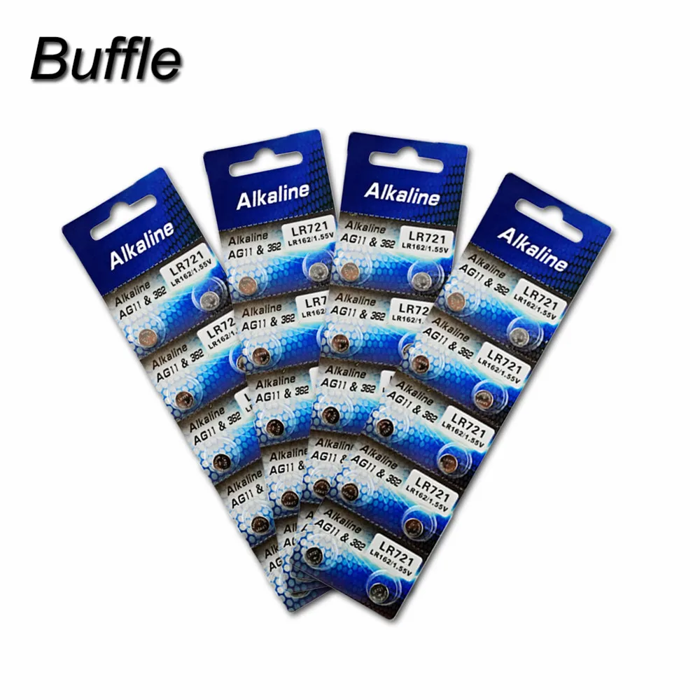 40pcs/4pack Ag11 1.55v Alkaline Button Cell Batteries For Electronics ...