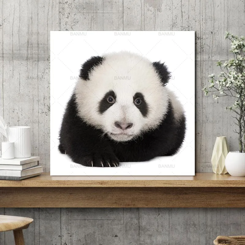 wall art painting canvas picture panda Animal Art picture Canvas ...