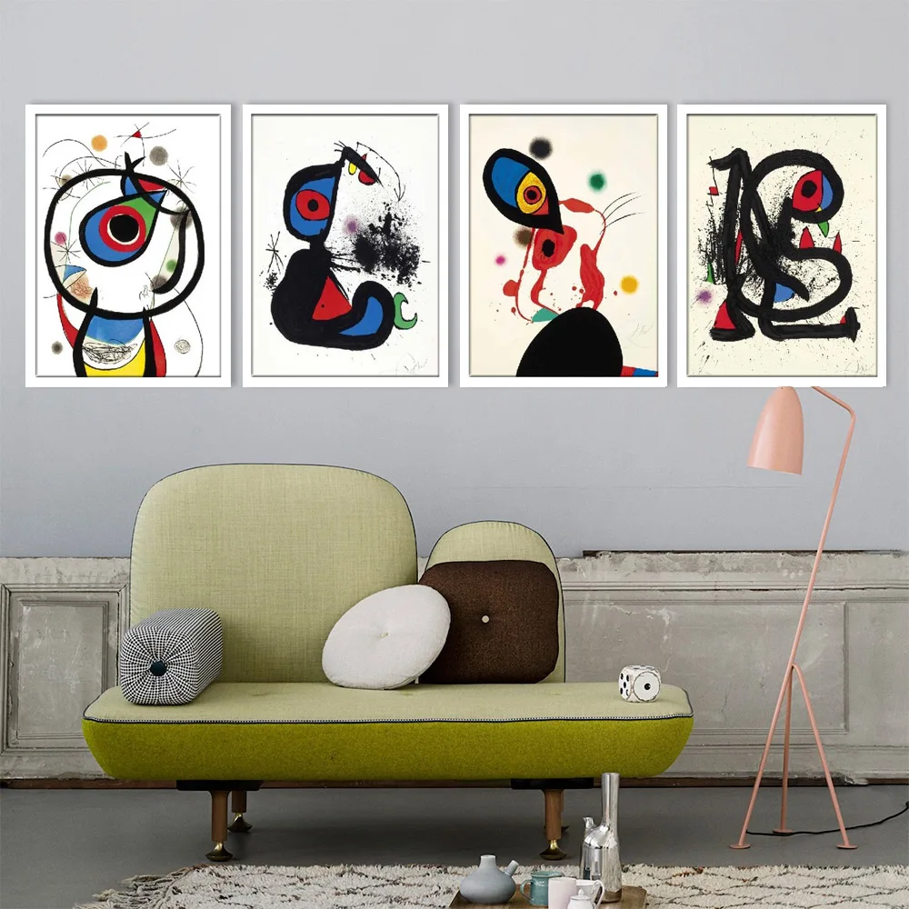 Creative-Weird-Abstract-Canvas-Painting-Performance-Art-Print-Paintings ...