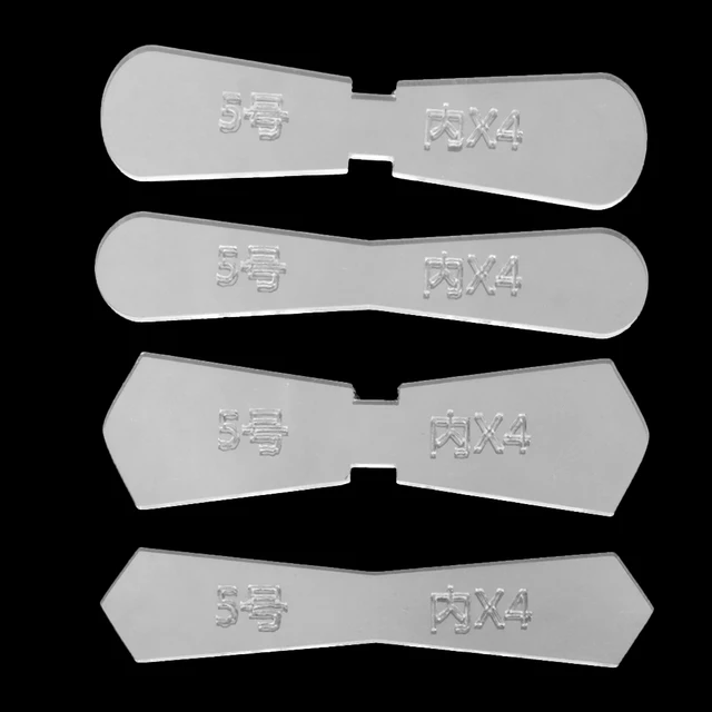 DIY Leather Craft Acrylic Pattern Stencil Template for Zipper Pulls Sliders