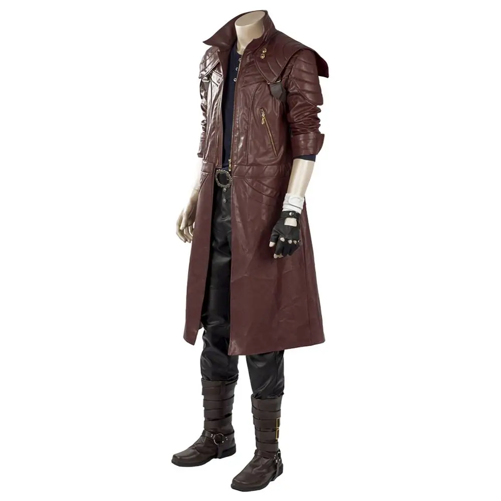 Games Devil May Cry Dante Coat Outfit Cosplay Costume Full Set For Men ...