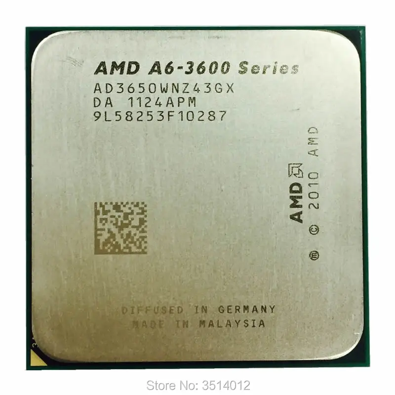 AMD A6 Series A6 3650 2.6 GHz 쿼드 코어 CPU 프로세서 AD3650WNZ43GX 소켓 FM1 ...