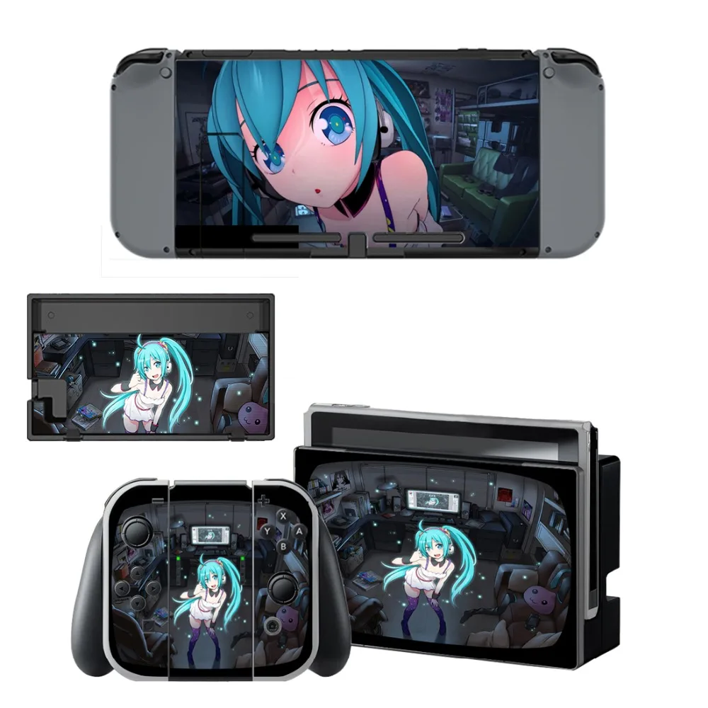 Hatsune Miku Skin Sticker for Nintendo Switch NS Console Controller ...