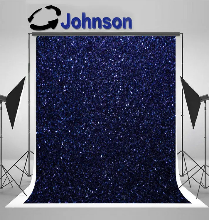 shiny Navy Blue Sparkly Sequins photo backdrop High quality Computer ...