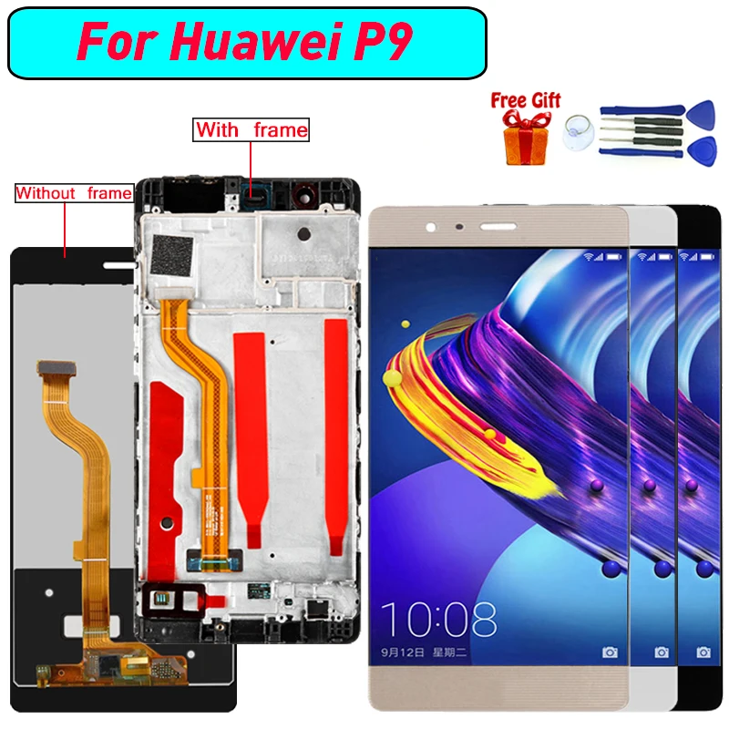 Para huawei p9 display lcd tela digitador assembléia para huawei p9 EVA ...