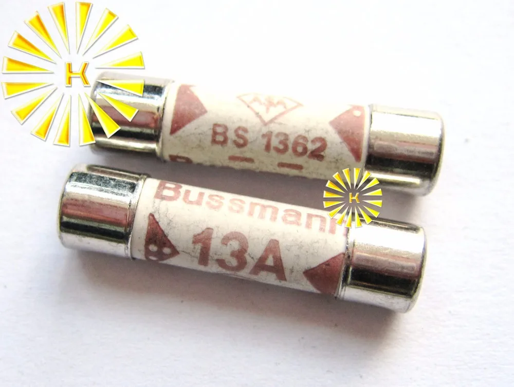 100pcs X Bs1362 13a 15a 20a 10a 5a 3a 2a 1a 250v 6*25mm Ceramic Fuse ...