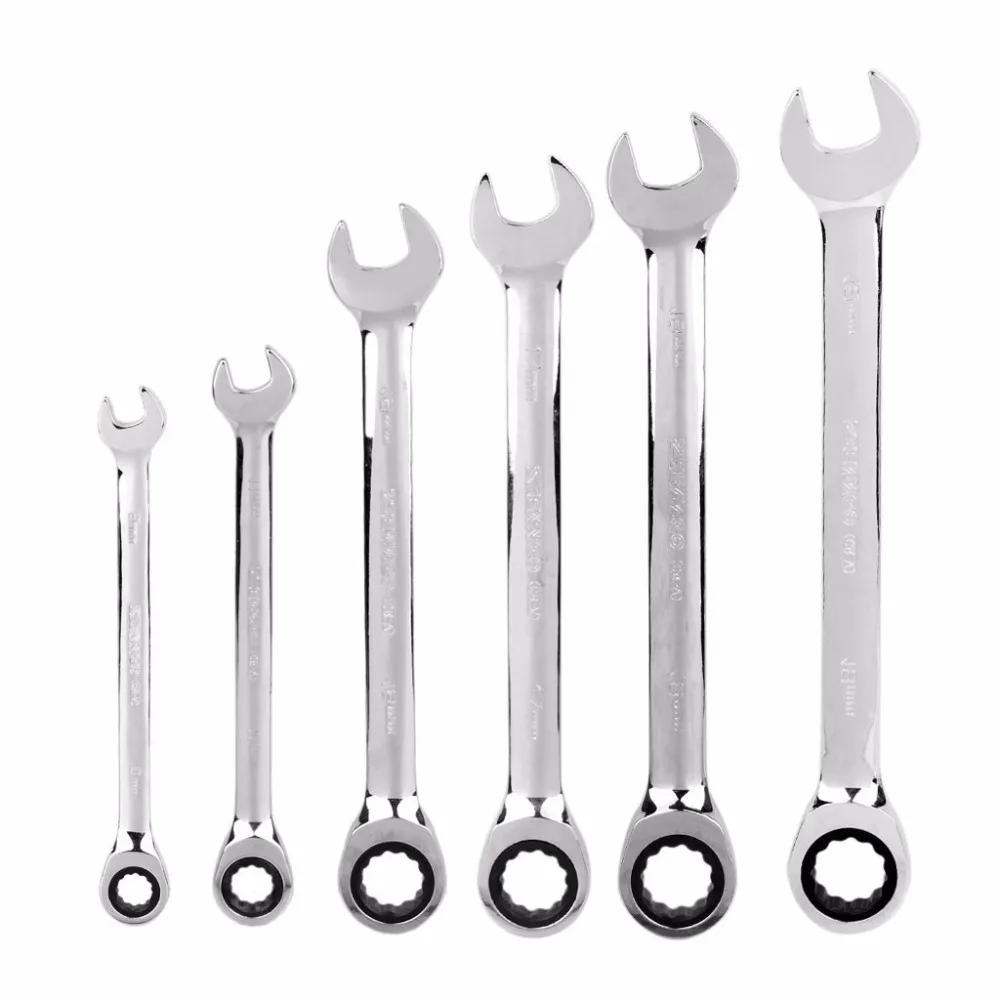 8 14mm Ratchet Combination Metric Wrench Set Hand Tools Torque Gear ...
