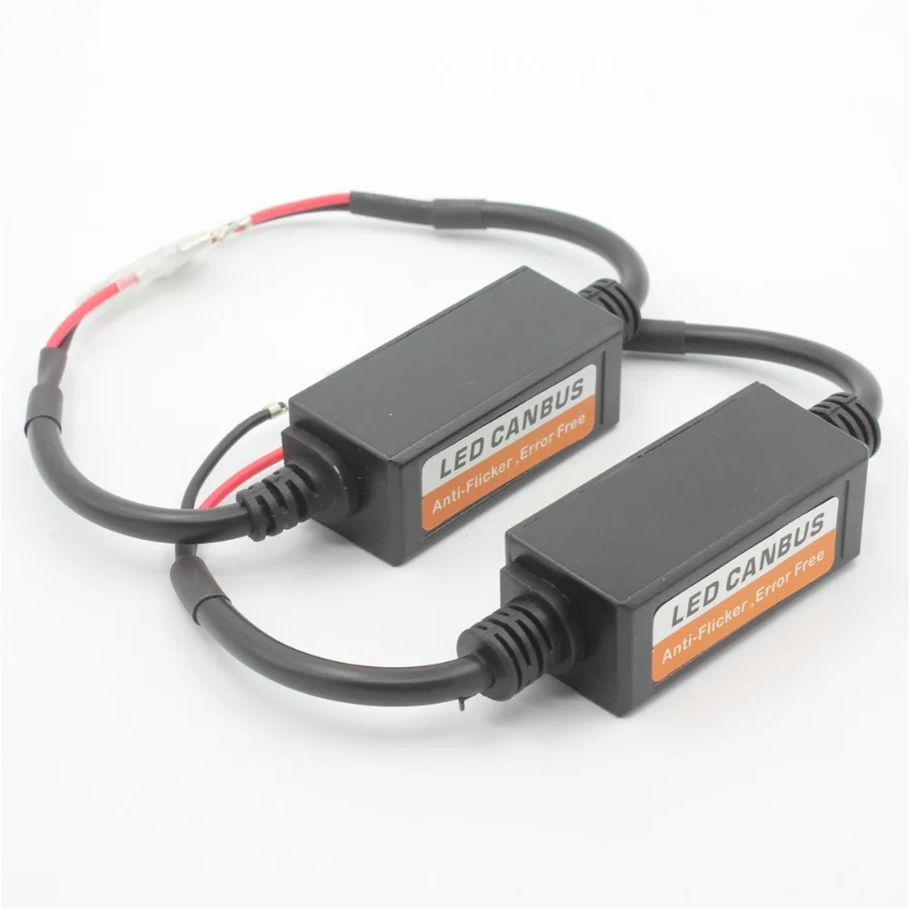 2Pcs H1 H3 LED car Warning Canceller Capacitor Error Free Load Resistor ...