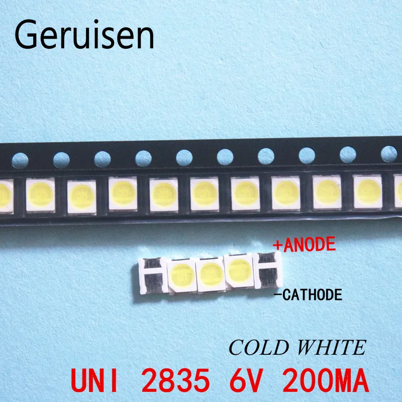 50pcs Original Uni Led 3528 2835 1210 Light Beads High Power 1w 6v Cool ...