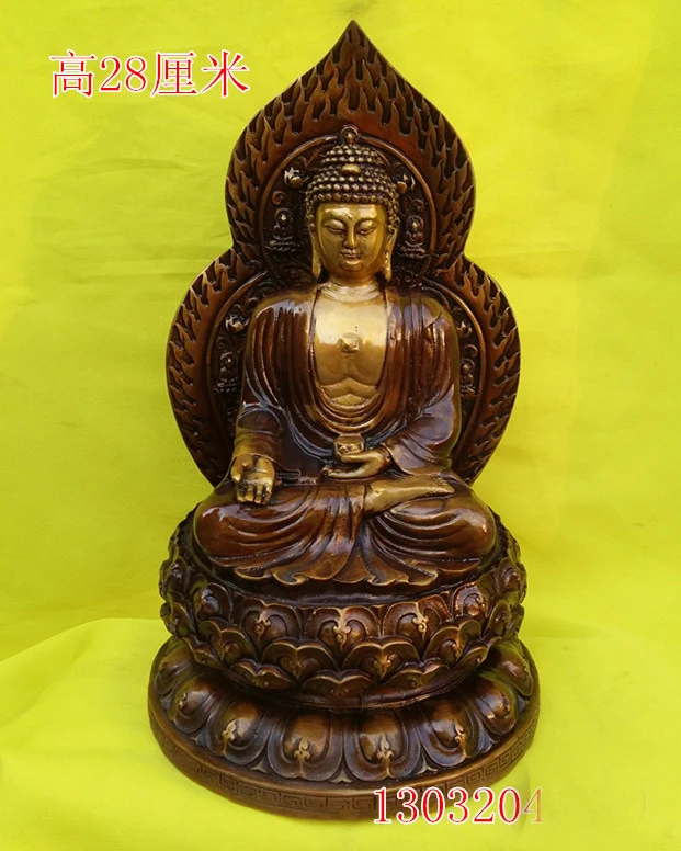 28CM-TALL-HOME-Temple-Greco-Buddhist-efficacious-Protection-India ...