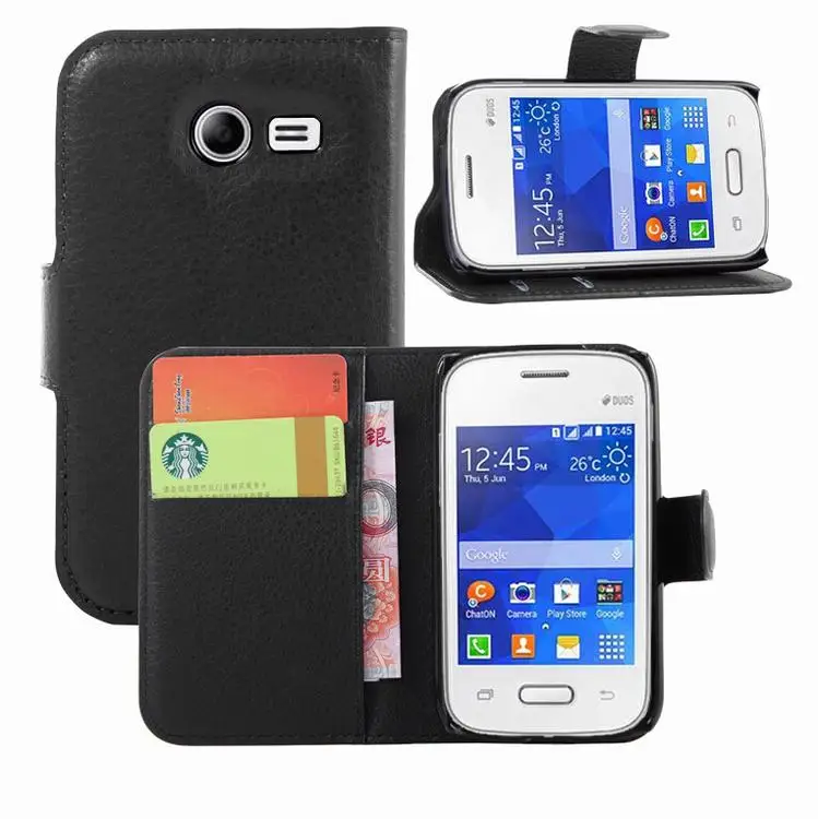 For Samsung Galaxy pocket 2 G110H case cover,New 2014 PU Lychee luxury ...