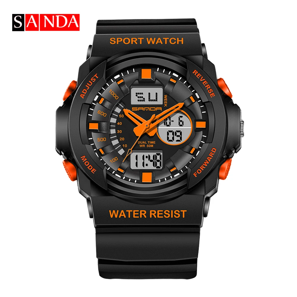 2018 SANDA Fashion Watch Unisex Waterproof Sports Military Watches ...