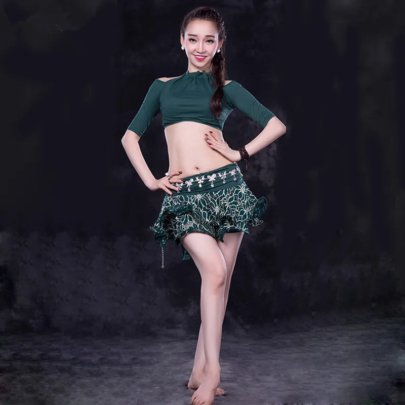 Belly dance eastern diamond embroidery skirts bra dress costume for ...
