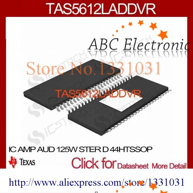 TAS5612LADDVR IC AMP AUD 125W STER D 44HTSSOP TAS5612LADDVR 5612 ...