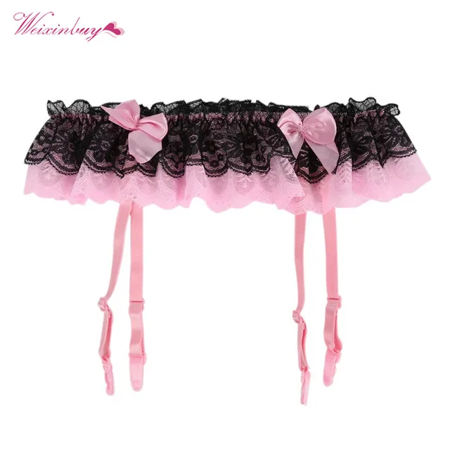 Women Thongs Lace Stocking Suspender G String Hold Stocking Garter