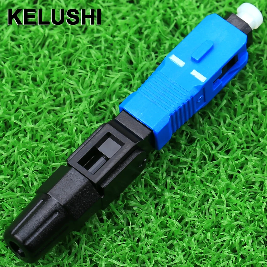 KELUSHI 50pcs/lot SC Optic Fiber Quick Connector Multimode FTTH SC ...