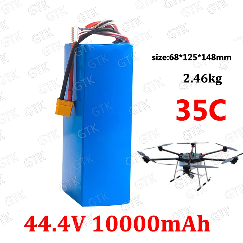 12s 44.4v 10ah 10000mah 35c Li Polymer Battery High Rate 35c Lipo For ...