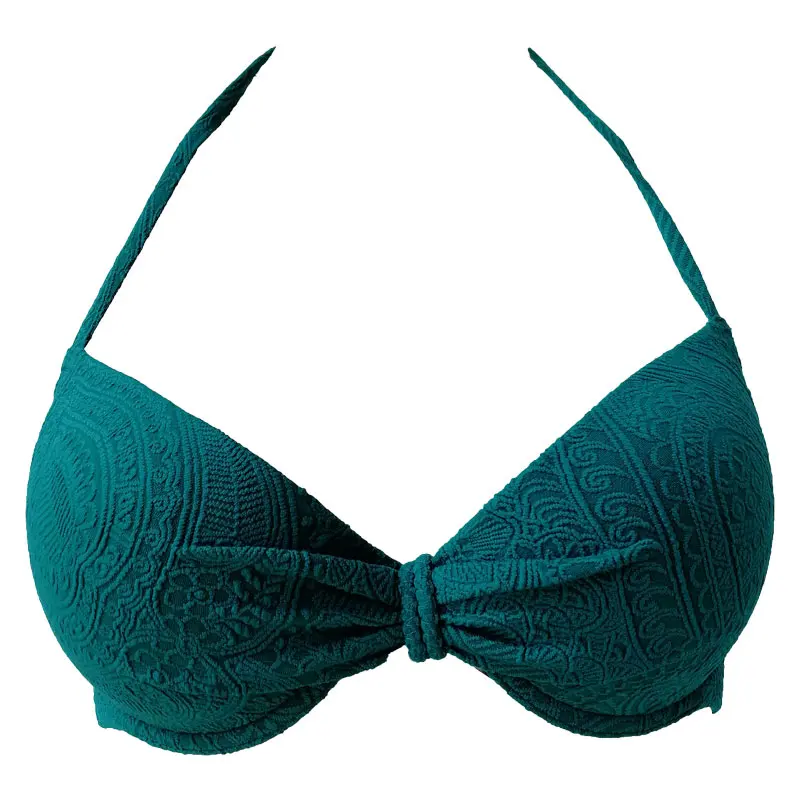 Solid Color Lace Up Halter Sexy Bra For Women High Quality Underwire Lingerie Underwears T