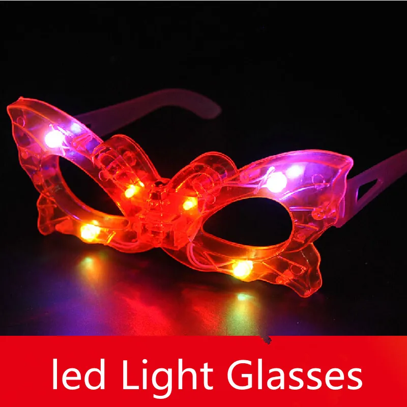 Blinking LED Eye Mask Glasses Light Up Flashing Wedding Favors Gifts ...