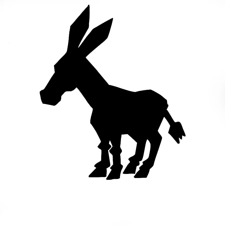 "Funny Cute Little Donkey Bumper Car Sticker Vinyl Cartoon Truck Decal ...