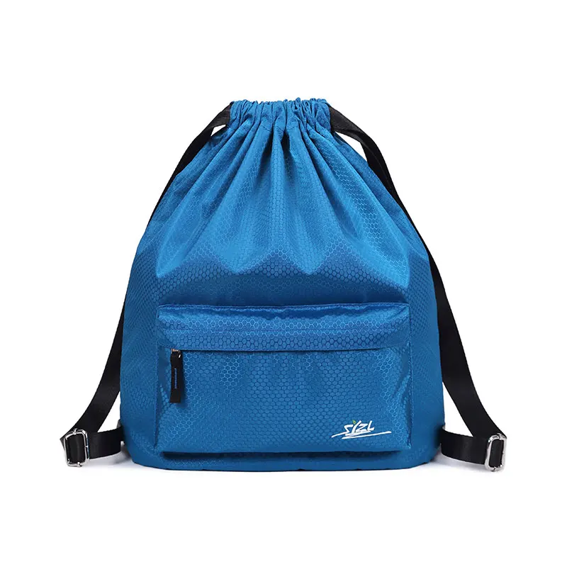 Drawstring Design Unisex Backpack Lightweight Waterproof Casual Daypack ...