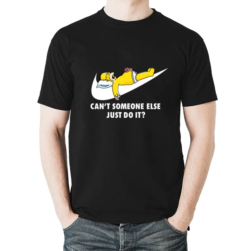 2018 cartoon funny men t shirt JUST DO sleep humor tees short sleeved ...