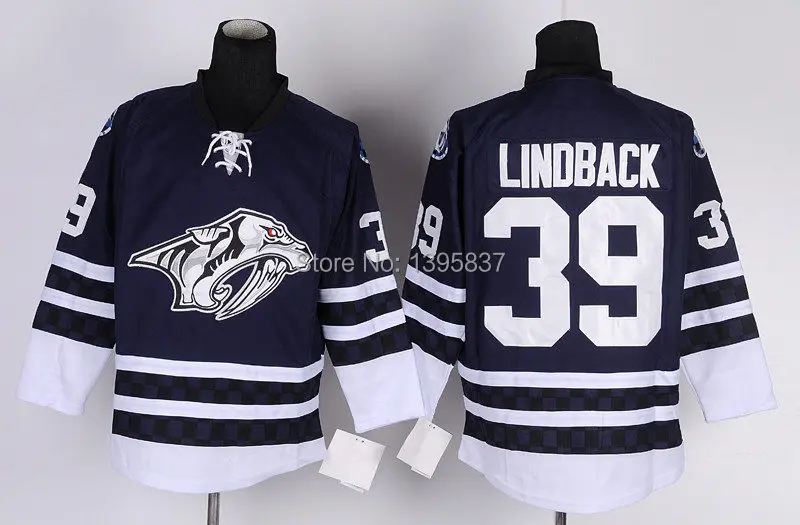 Authentic Nashville Predators Ice Hockey Jersey #39 Anders Lindback ...