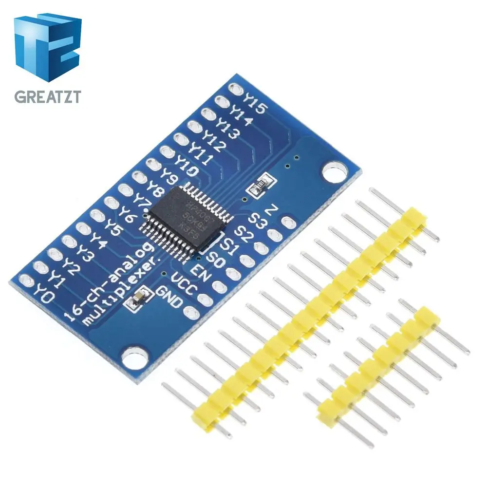 【KAMDSS015】GREATZT CD74HC4067 16-Channel Analog Digital Multiplexer Breakout Board Module For ...