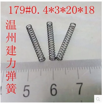 50pcs 0.4*3*20mm Small spot spring wire micro spring compression spring ...