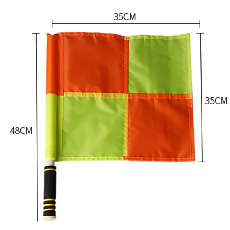 Soccer referee flag with bag