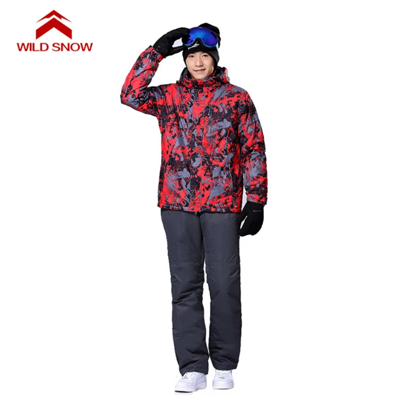 Wild Snow 2017 Outdoor Men's Sports Snowboarding Red Skiing Jacket ...