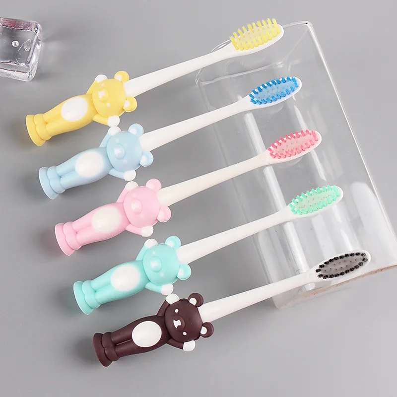 4pcs Cartoon Bear Rabbit Toothbrush with Cup Teeth cleaning Oral Care ...