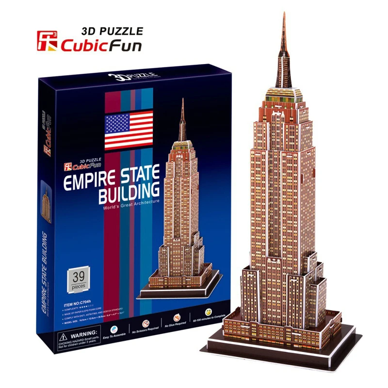 New York The Empire State Building Cubicfun 3D Puzzle DIY Toy ...