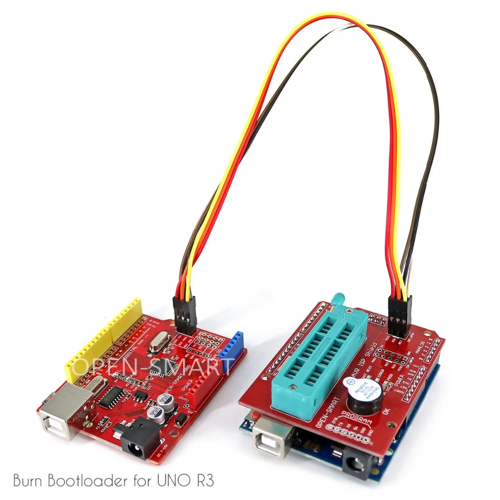 AVR ISP Shield Burning Bootloader Programmer Atmega328P Bootloader ...