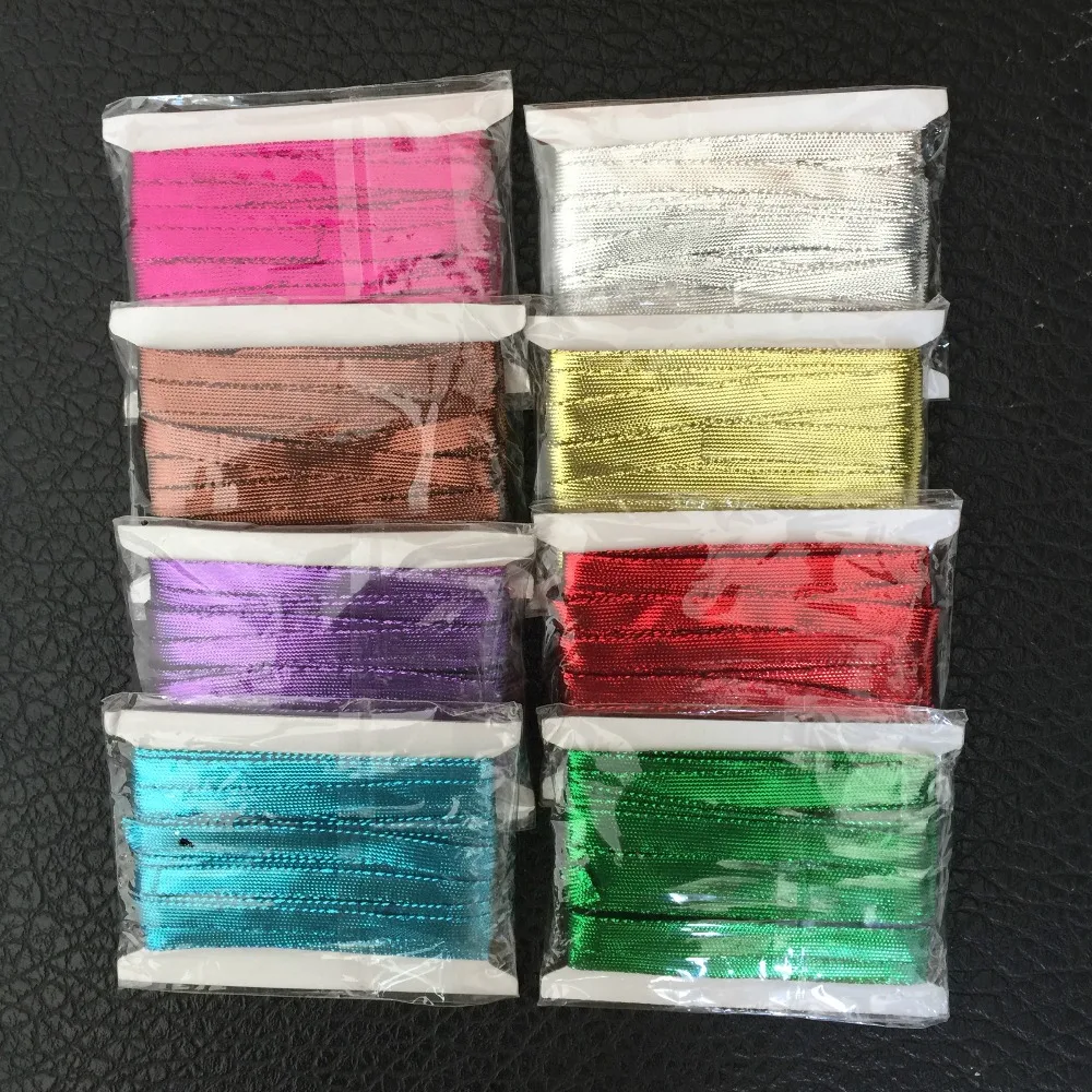 ZERZEEMOOY Cinta dorada y plateada para regalo, accesorio de costura ...